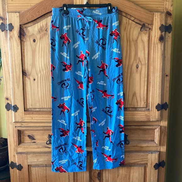 Disney | Pants | Mens Disney Pixar The Incredibles Blue Pajama Lounge ...